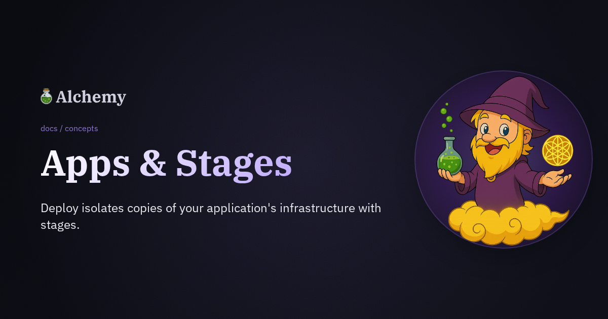 Apps & Stages | Alchemy