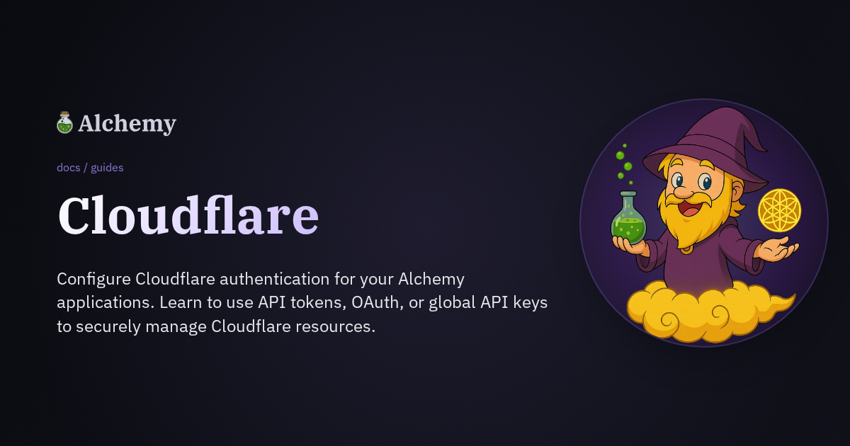 Cloudflare Auth | Alchemy
