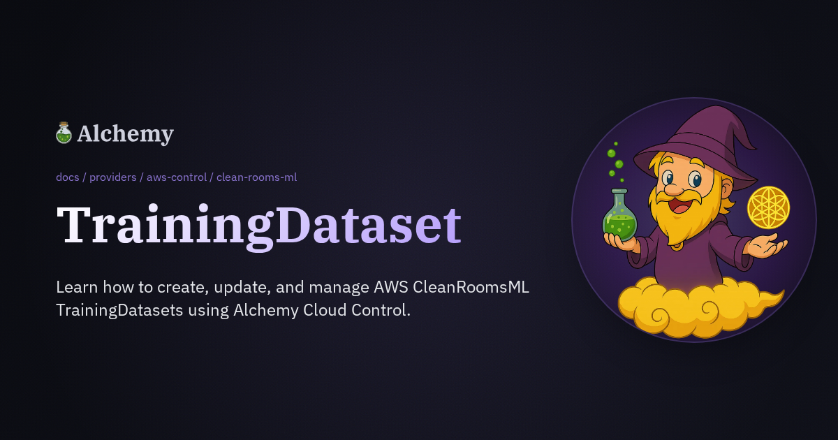 TrainingDataset | Alchemy